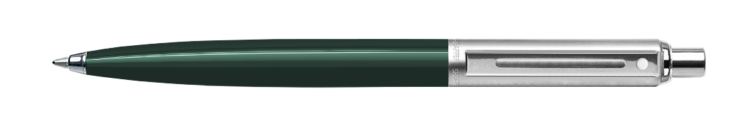 Sheaffer Sentinel Ballpoint Pen - Dark Green Barrel with Brushed Chrom