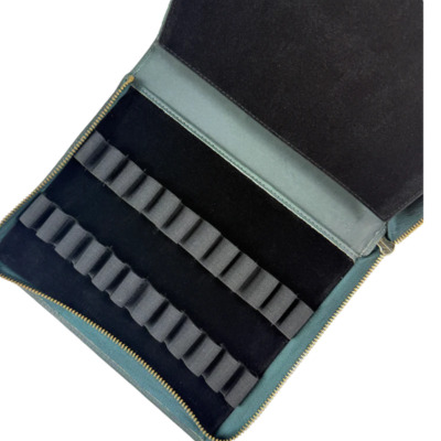 Girologio 24 Zip Pen Case - Pacific Green