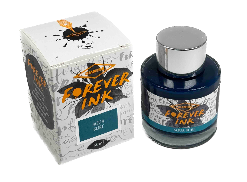 Diamine Forever Ink 50mL - Permanent Pigment Multi-use Ink - Aqua Surf ...