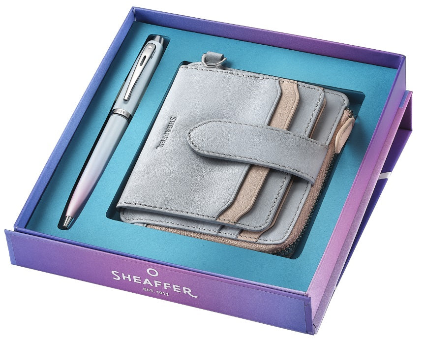 Sheaffer 100 Expressions Pearlised Ballpoint Pen and Wallet Gift Set ...