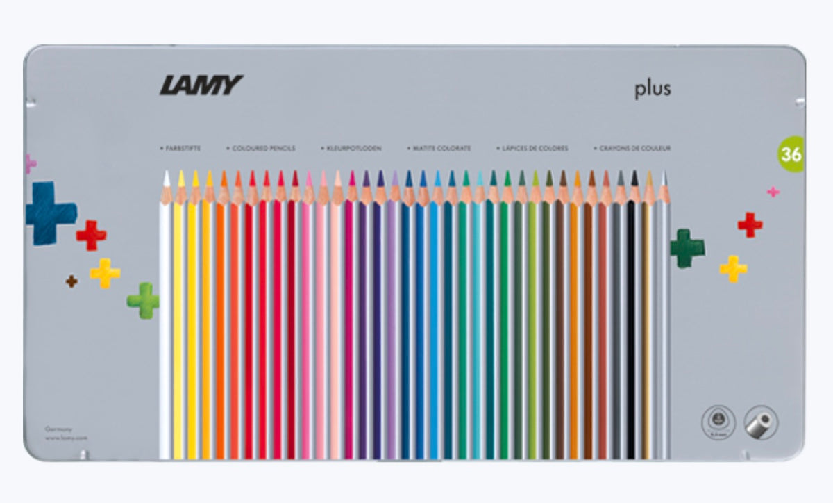 Lamy plus Coloured Pencil Set in Metal Box - 36 Colours | Blesket Canada