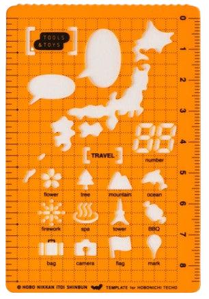 Hobonichi Stencil - Travel | Blesket Canada