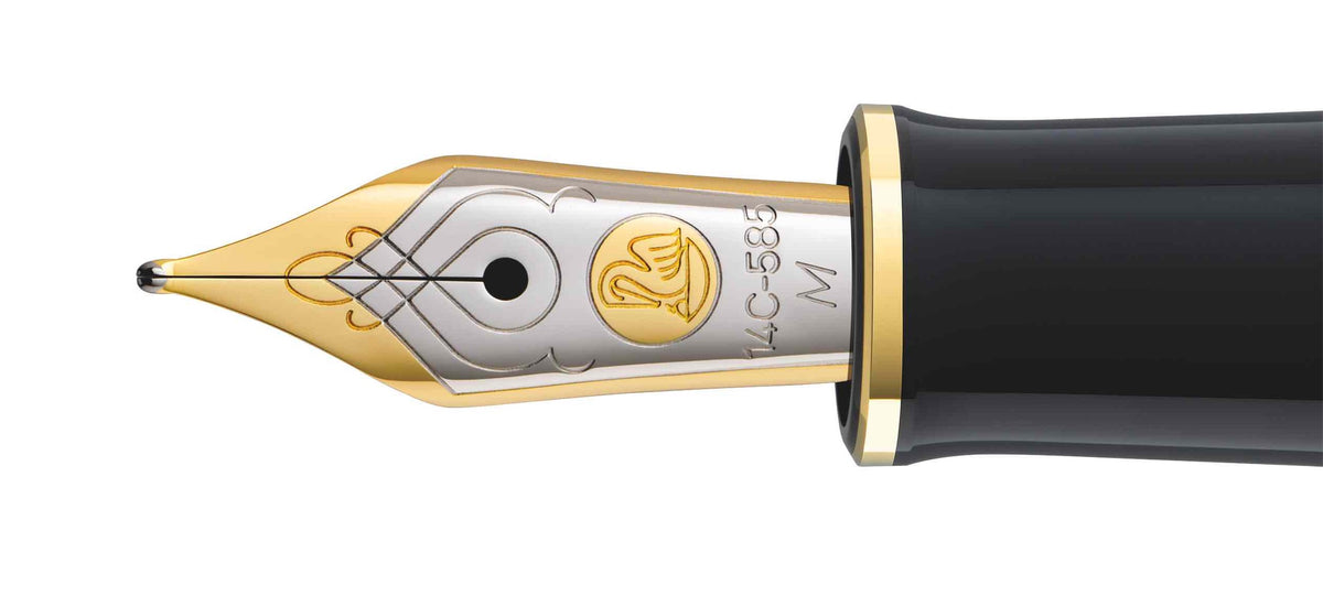 Pelikan Souverän M400 Black/Blue 14kt – Blesket Canada