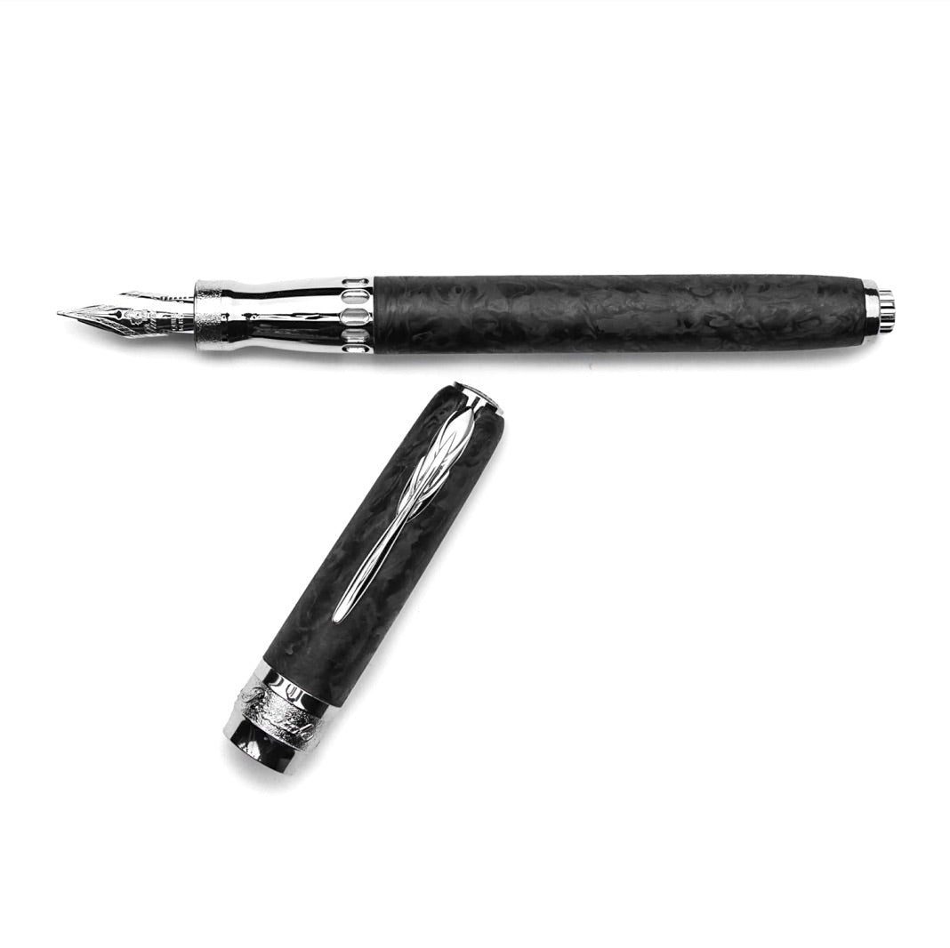 Pineider La Grande Bellezza Forged Carbon Fountain Pen 14kt | Blesket ...