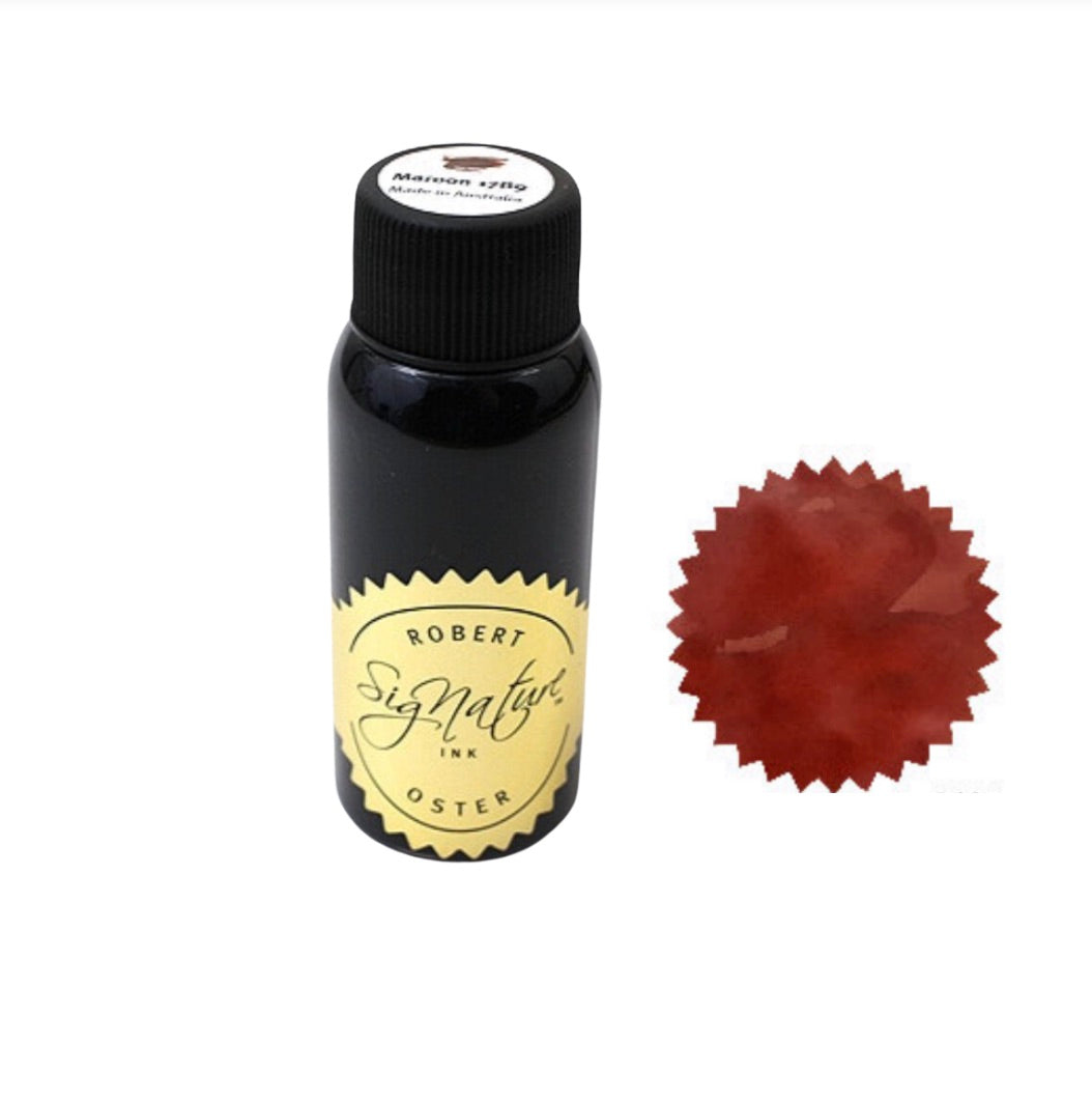 Robert Oster Australian 50ml Fountain Pen Ink - Maroon | Blesket Canada