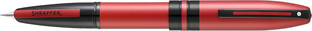 Sheaffer ICON Metallic Red Fountain Pen with Gloss Black Trim