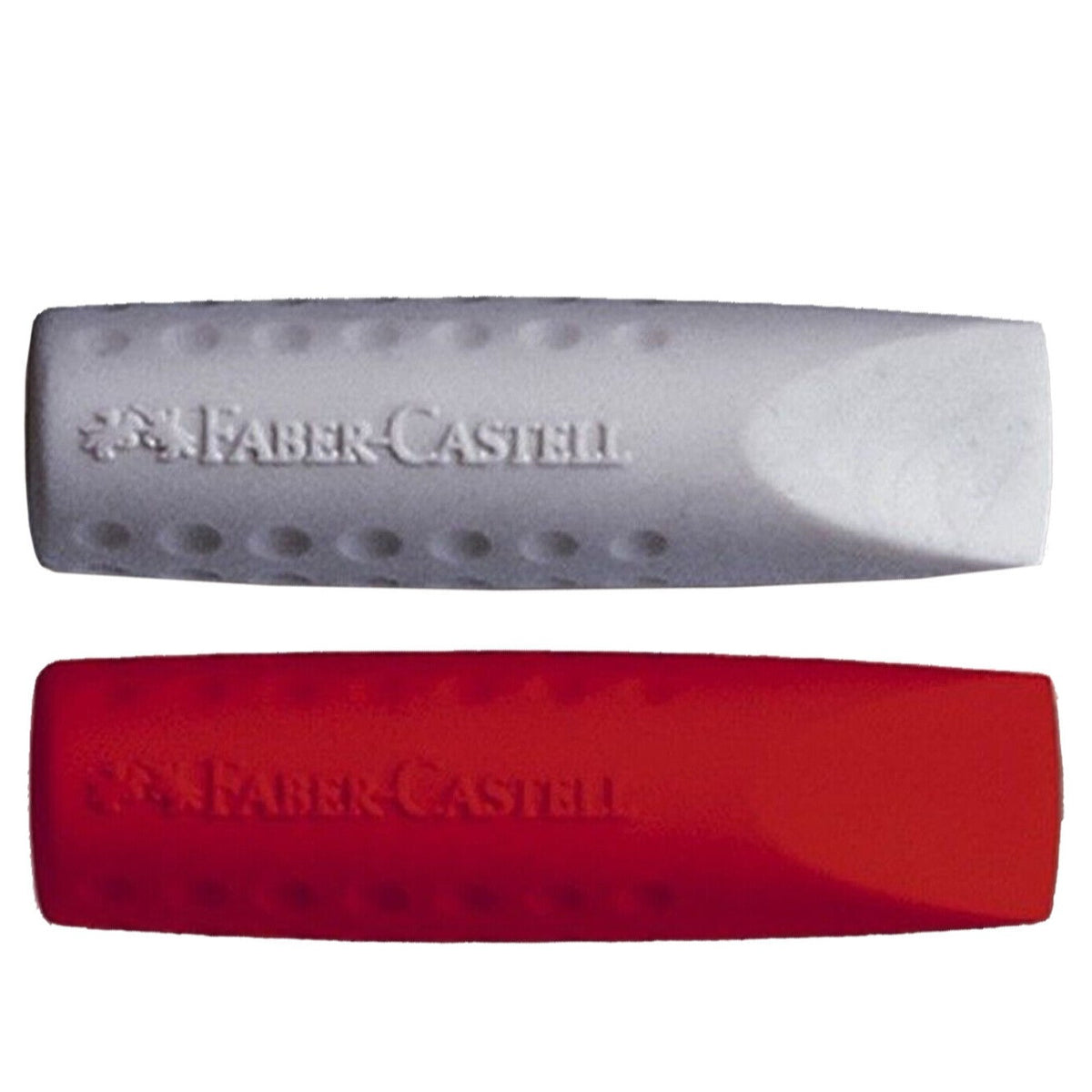 Faber-Castell Grip 2001 Eraser-Cap Eraser Assorted (twin pack)