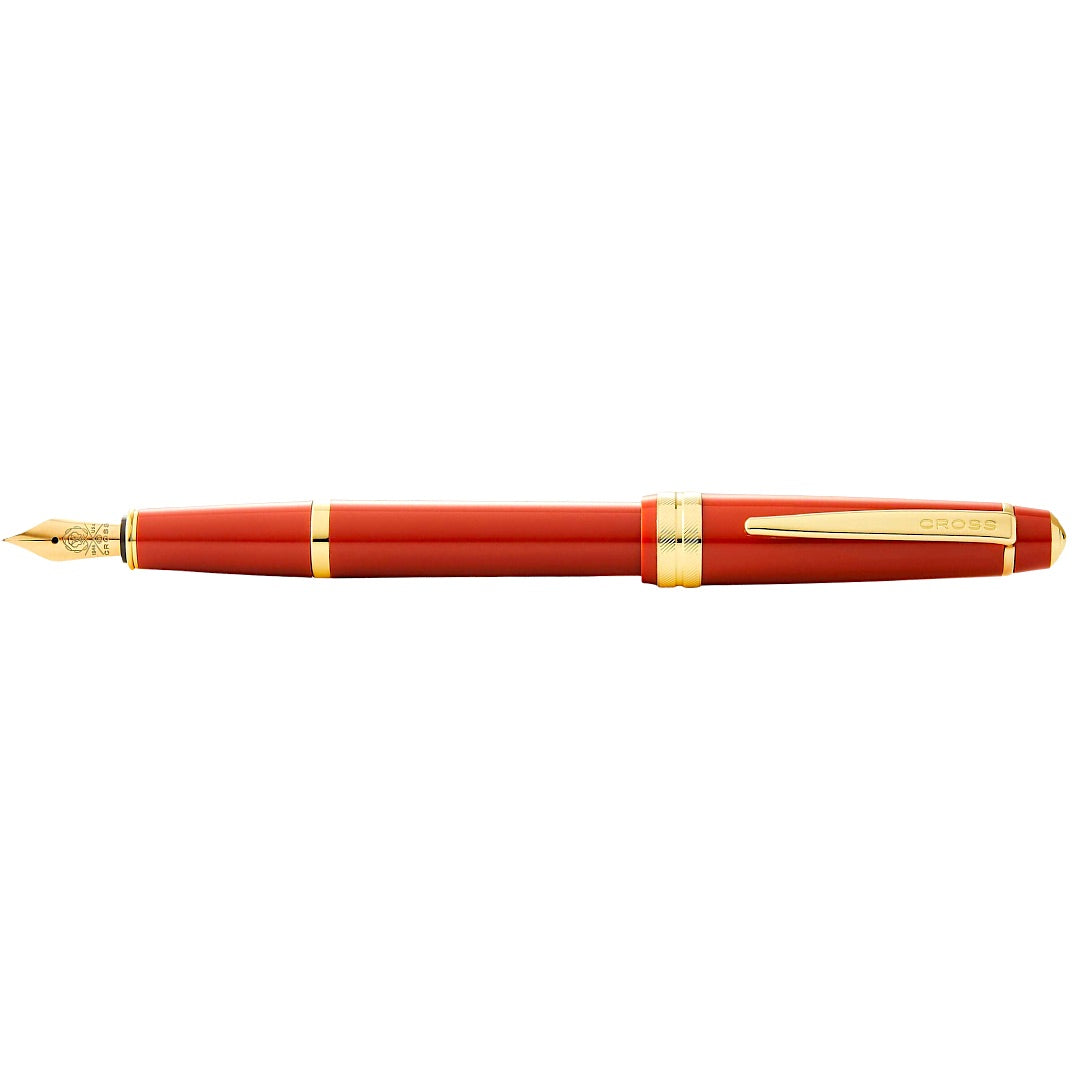 Cross Bailey Light Amber Fountain Pen With Gold Accents | Blesket Canada