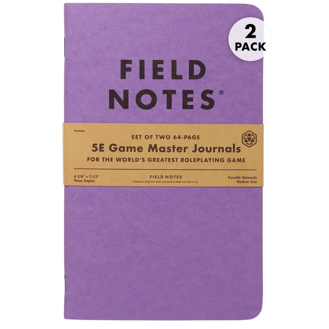 Field Notes 5E Gaming Journals (Game Master Journal 2-Pack) – Blesket ...