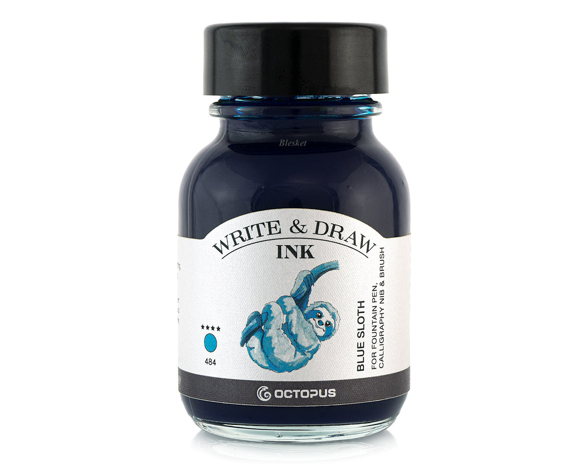 Octopus Write & Draw ink 50ml - Blue Sloth | Blesket Canada