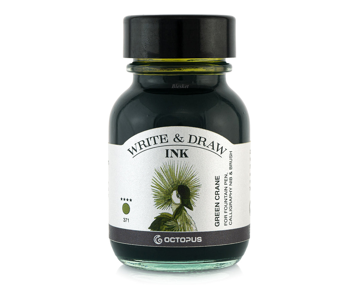 Octopus Write & Draw ink 50ml - Green Crane | Blesket Canada