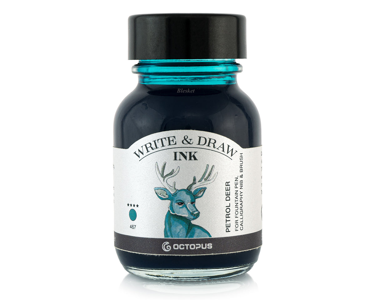 Octopus Write & Draw ink 50ml - Petrol Deer | Blesket Canada