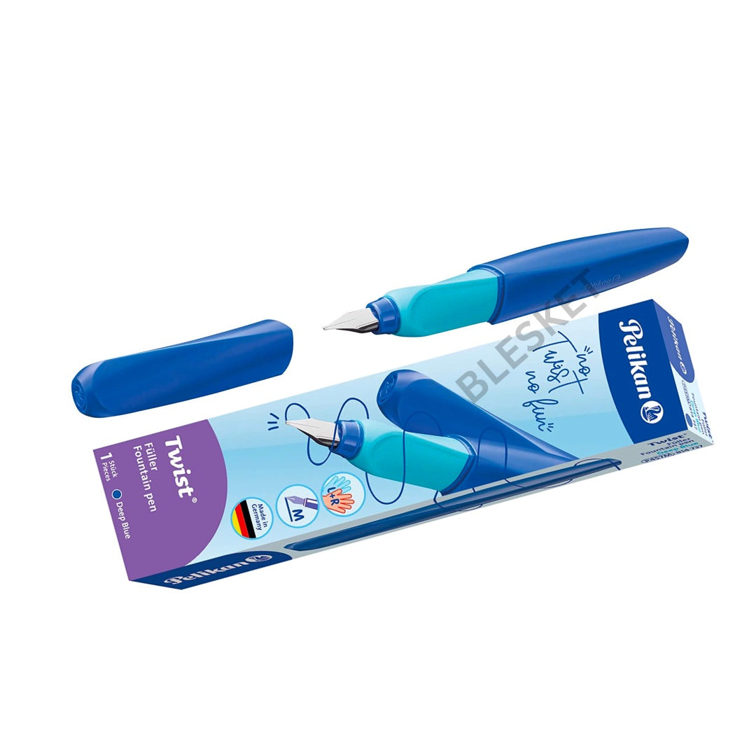 Pelikan TWIST Fountain Pen Deep Blue | Blesket Canada